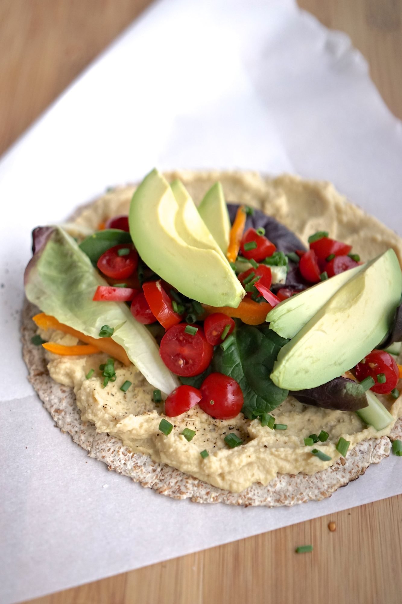 Hummus Vegetable Wrap with Avocado | Living Healthy in Seattle