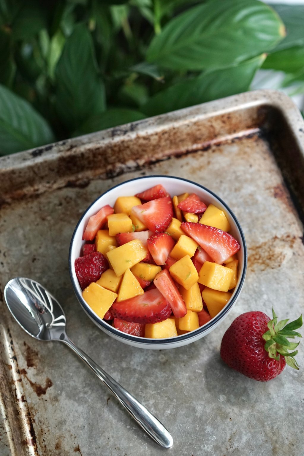 Strawberry Mango Fruit Salad with Lime | Living Healthy in Seattle