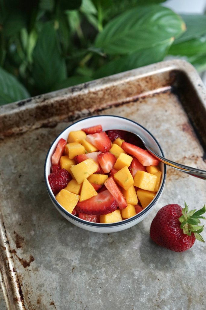 Strawberry Mango Fruit Salad with Lime | Living Healthy in Seattle